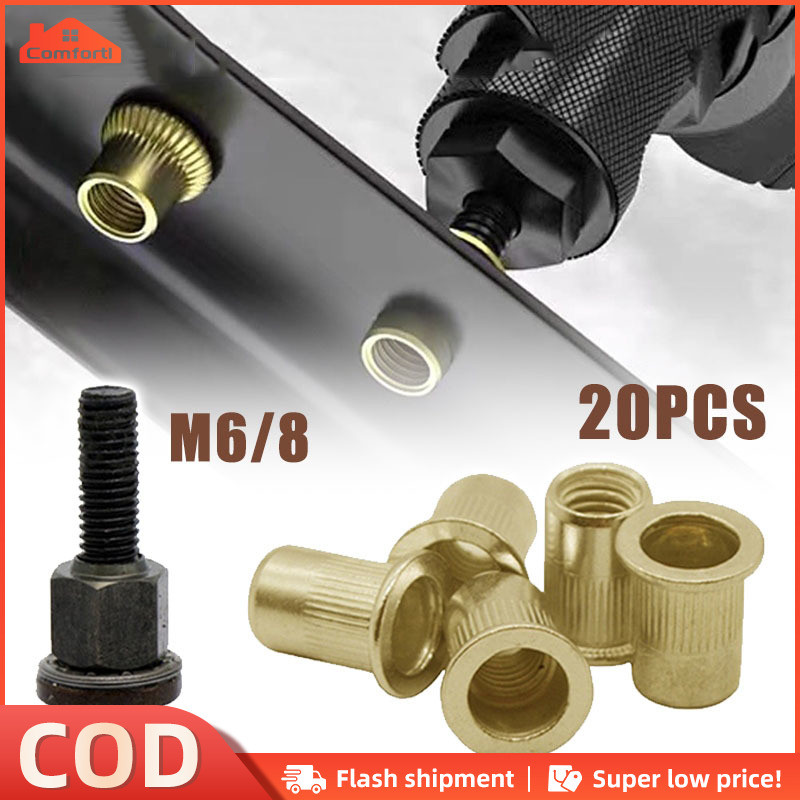 M6 M8 Hand Rivet Nut Head With 20pcs Nut Set For Manual Riveter Rivet ...