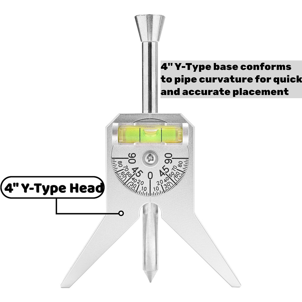 Pipe Center Finder Measure Pipe Diameter With Adjustable Dial Bubble ...