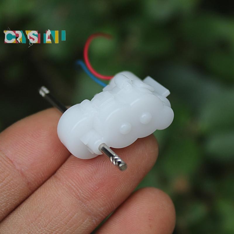 Crystal- Mini 614 Coreless Gear Motor DC 3.7V 390RPM Dual Shaft Micro ...