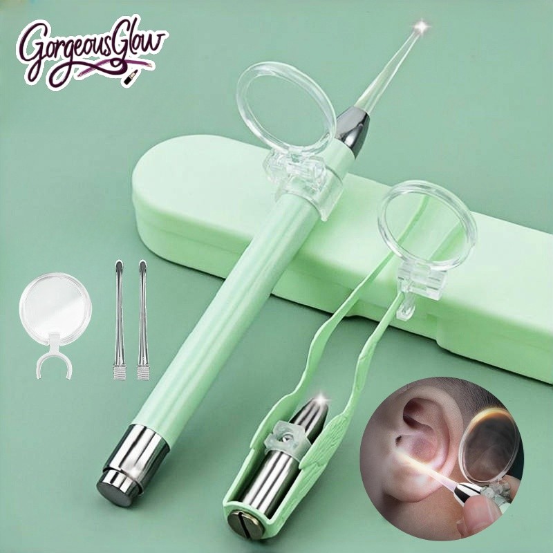 LED Earpick FlashLight Ear Scoop With Endoscope Ear Cleaner With ...