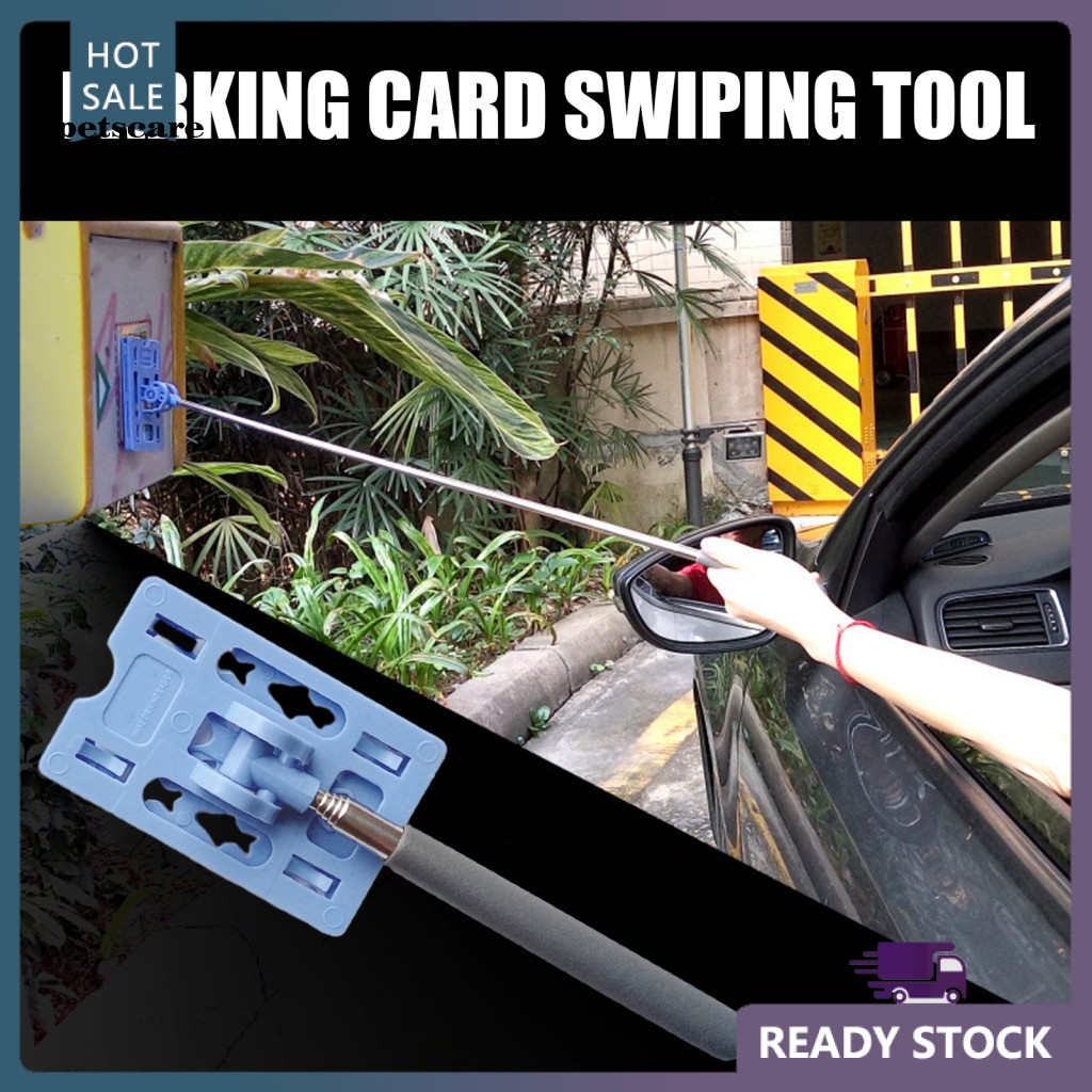 QCA Card Swiping Lever Telescopic Pass Pole Stainless Steel Parking ...