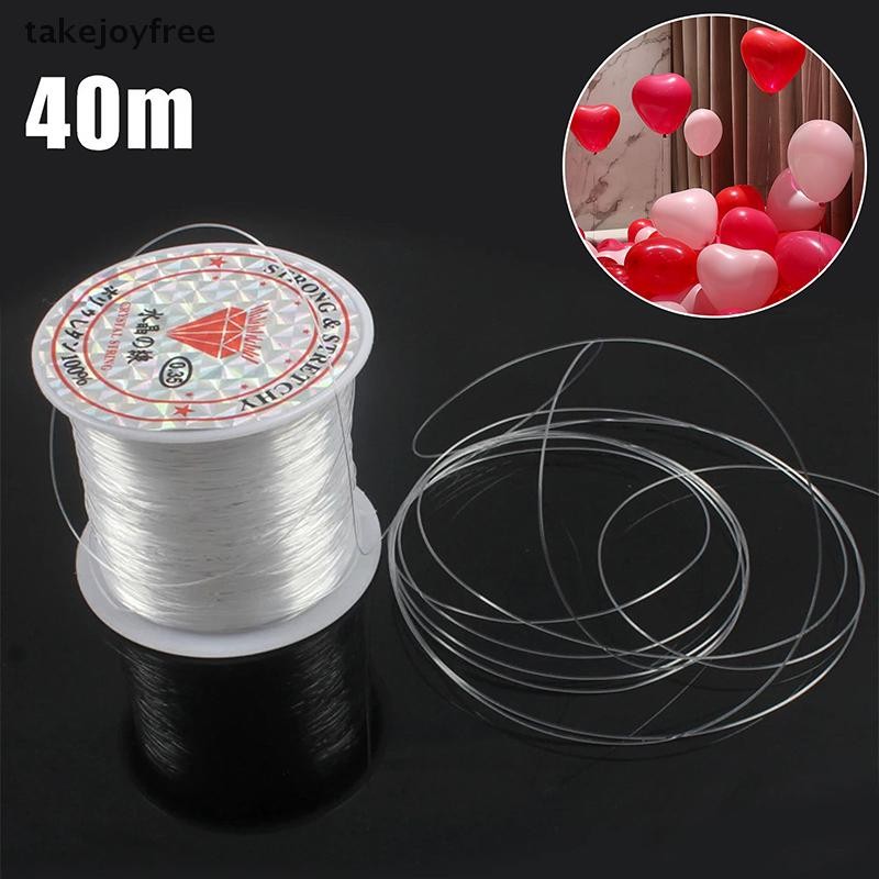 [takejoyfree] 40m Clear Nylon Invisible Thread Fishing Wire Balloons ...