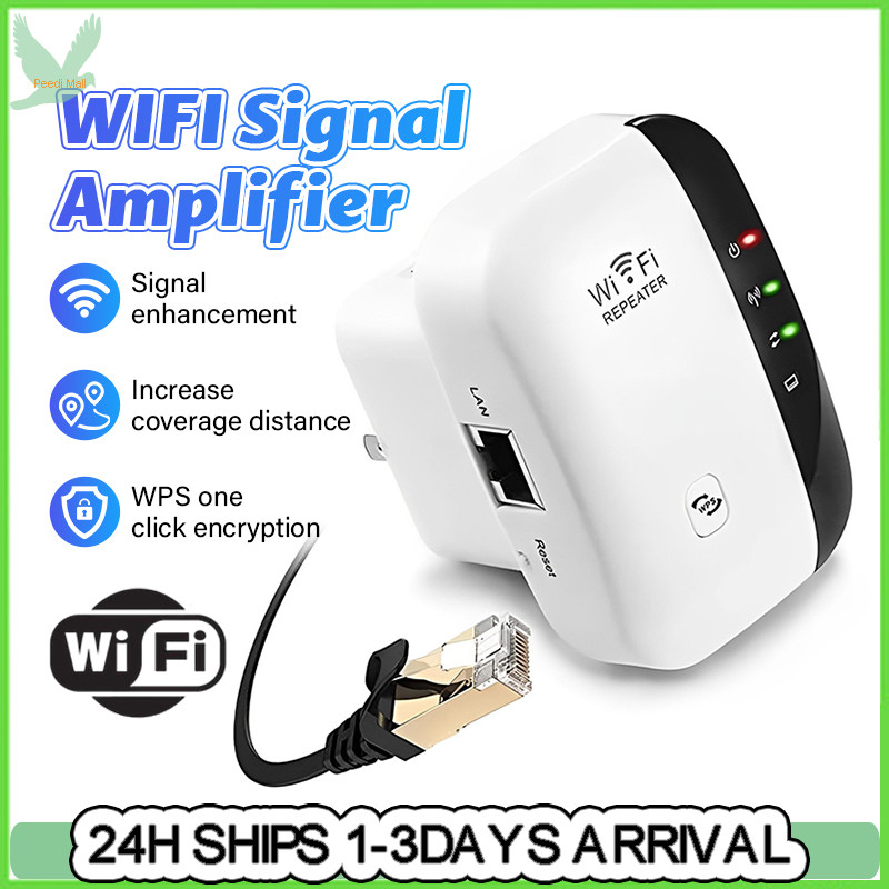 300Mbps WiFi Repeater Network Signal Extender Wireless Router Fast ...