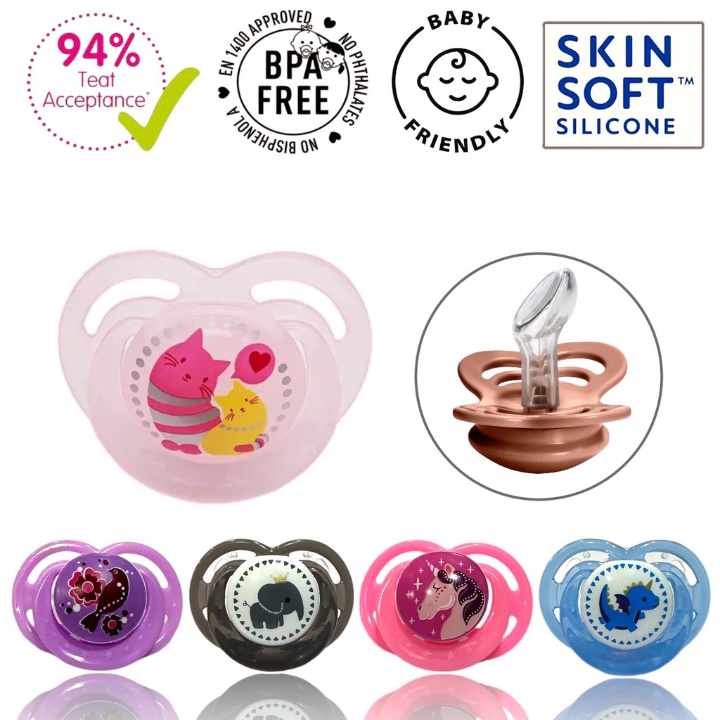 Orthodontic Pacifier for Baby and Toddler BPA Free Cute Colorful ...