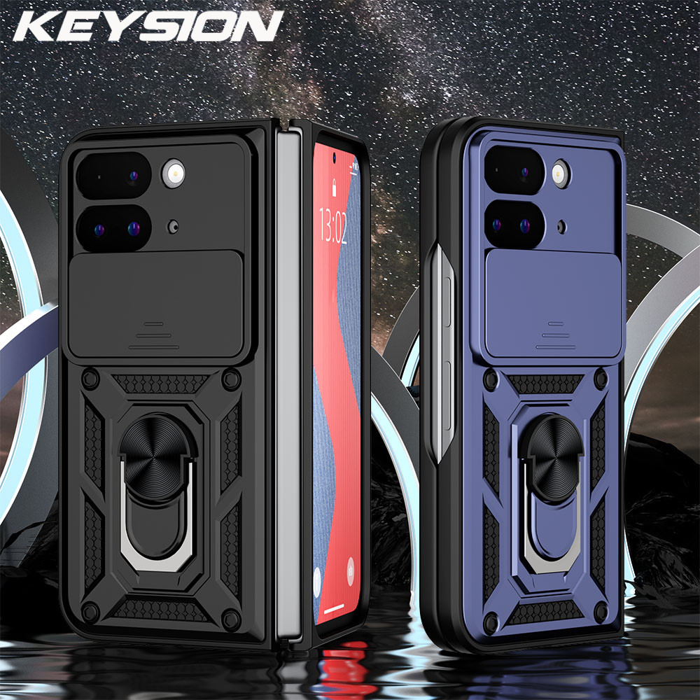 KEYSION Shockproof Case for Google Pixel 9 Pro Fold Slide Camera Lens ...