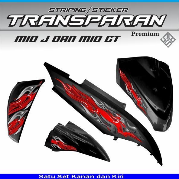 YAMAHA MIO J MIO GT MOTORCYCLE TRANSPARENT STRIPING STICKER LATEST ...