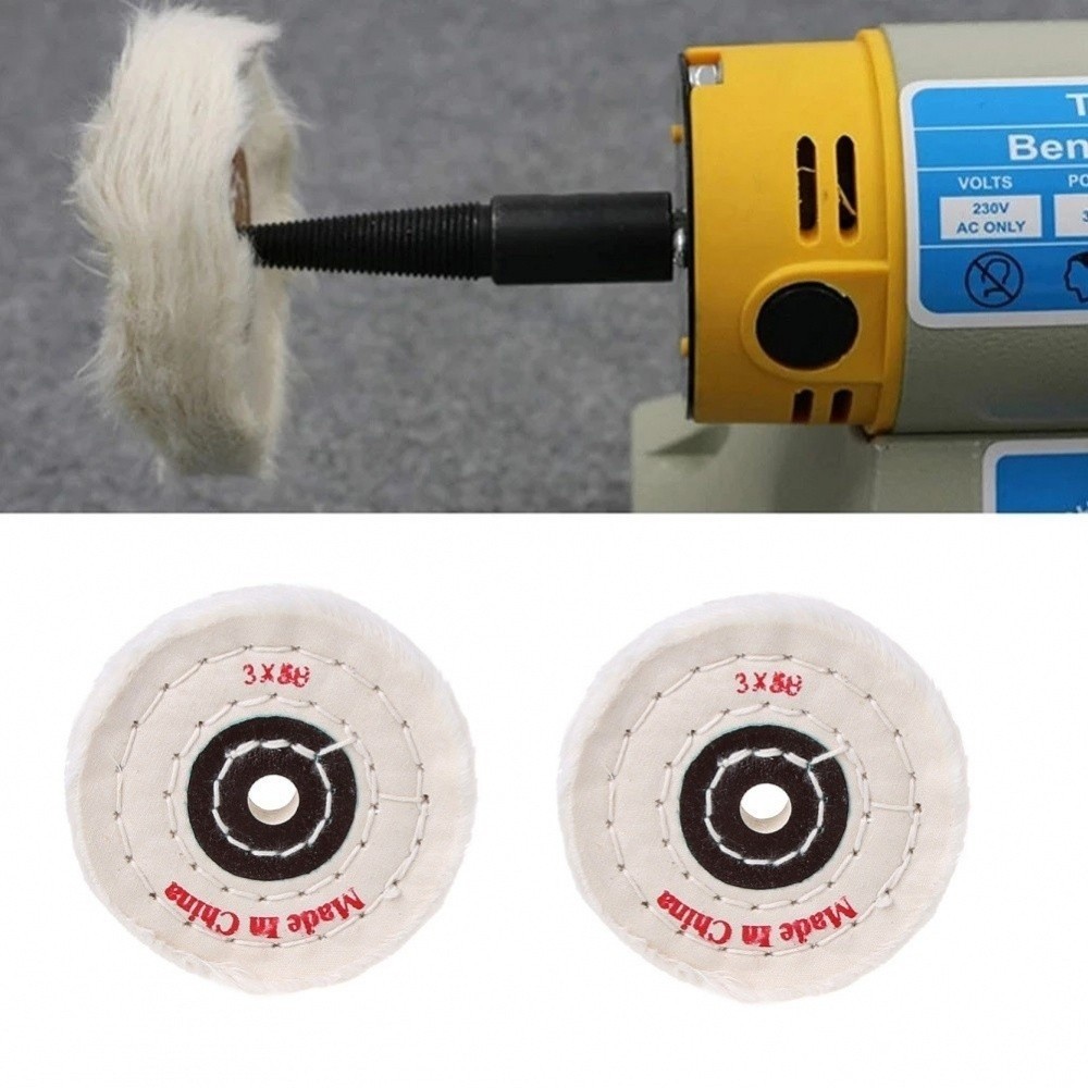 Jeweler's 3 Inch Buffing Polishing Wheel Set with Polishing Pads for ...