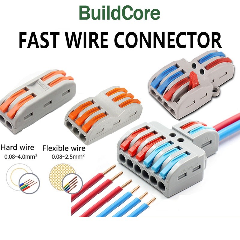 Quick Wire Terminal Connector Universal Wire Connector 32A Wiring Cable ...