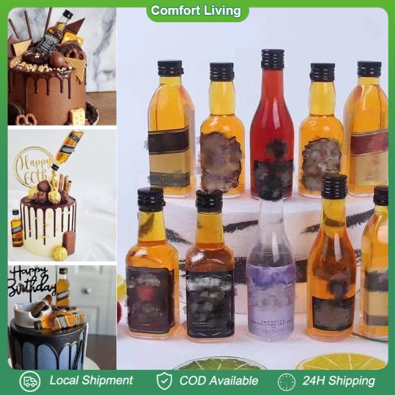 2pcs Cake decoration Mini Liquor Cake Topper Decoration Birthday cake ...