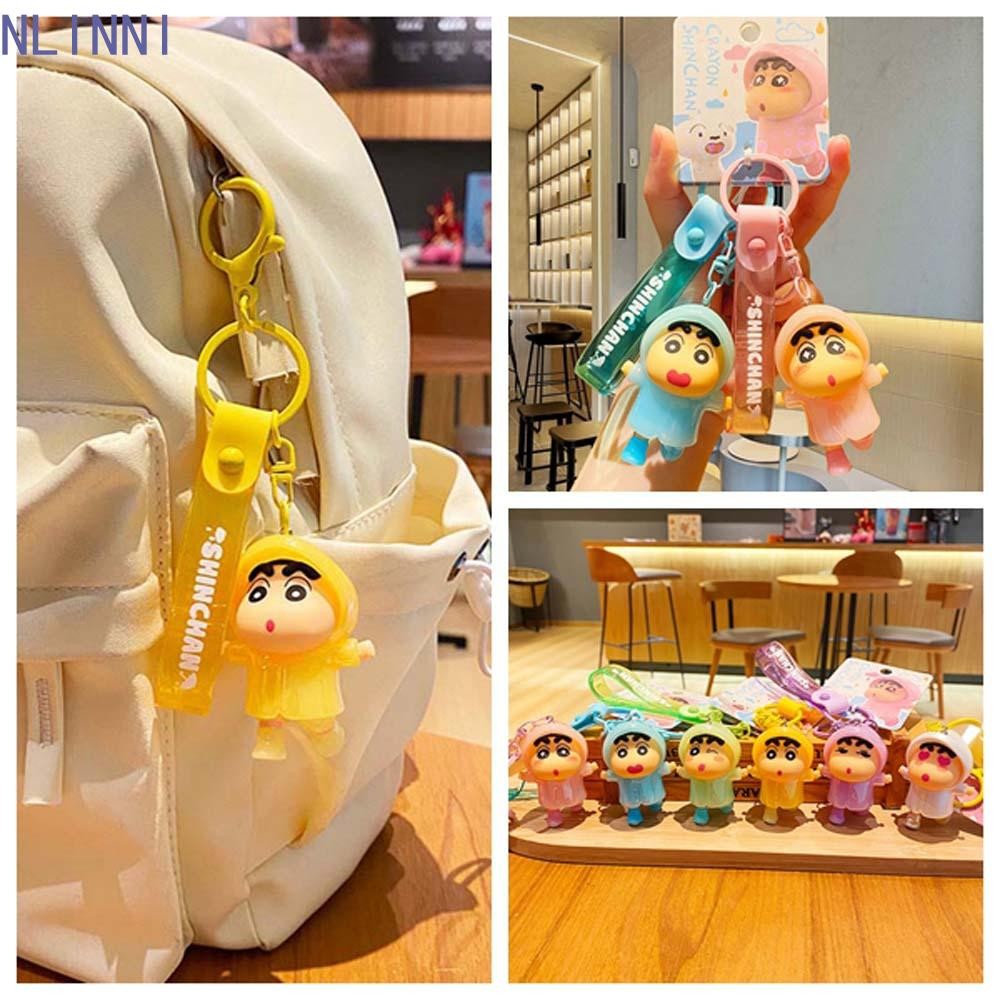 NLINNI Crayon Shin-chan Key Chain, Raincoat Cartoon Figure Crayon Shin ...