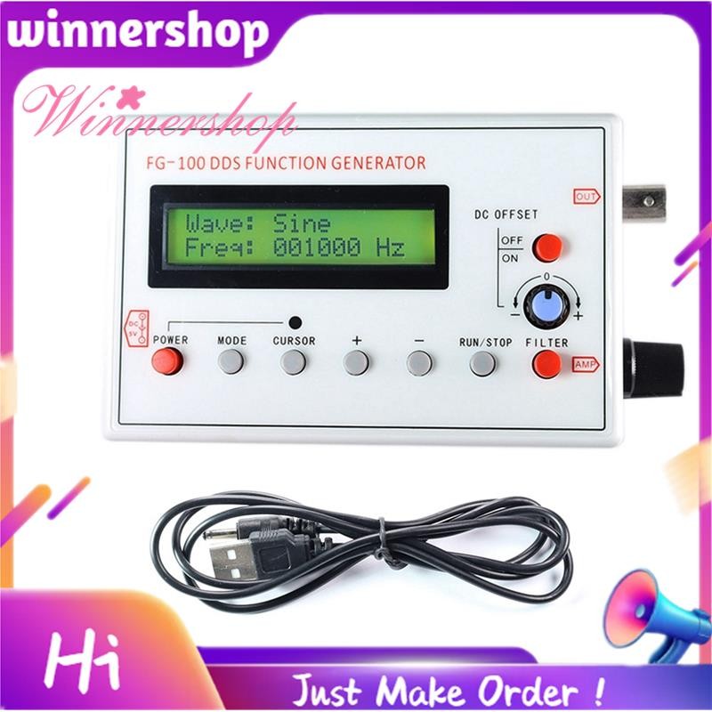FG-100 DDS Function Signal Generator Frequency Counter 1Hz - 500KHz ...