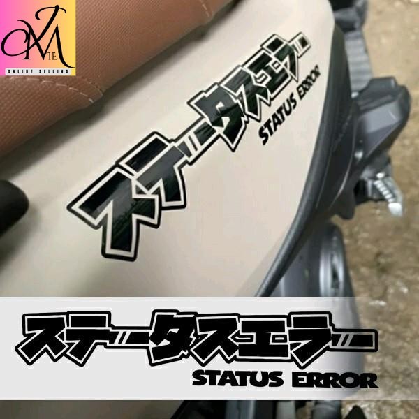 STATUS ERROR JDM Stickers for Motorcycle Design Vinyl Sticker Decals ...