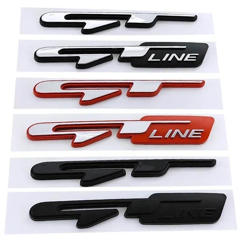 3D ABS GT Line Logo Car Rear Trunk Badge Emblem Sticker for KIA GTLINE ...