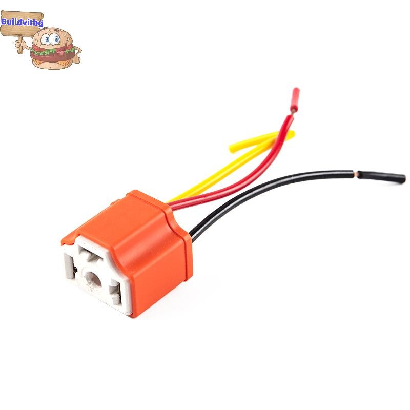 build H4 Ceramic Three-plug Headlight Socket Lamp Socket Bulb Socket ...