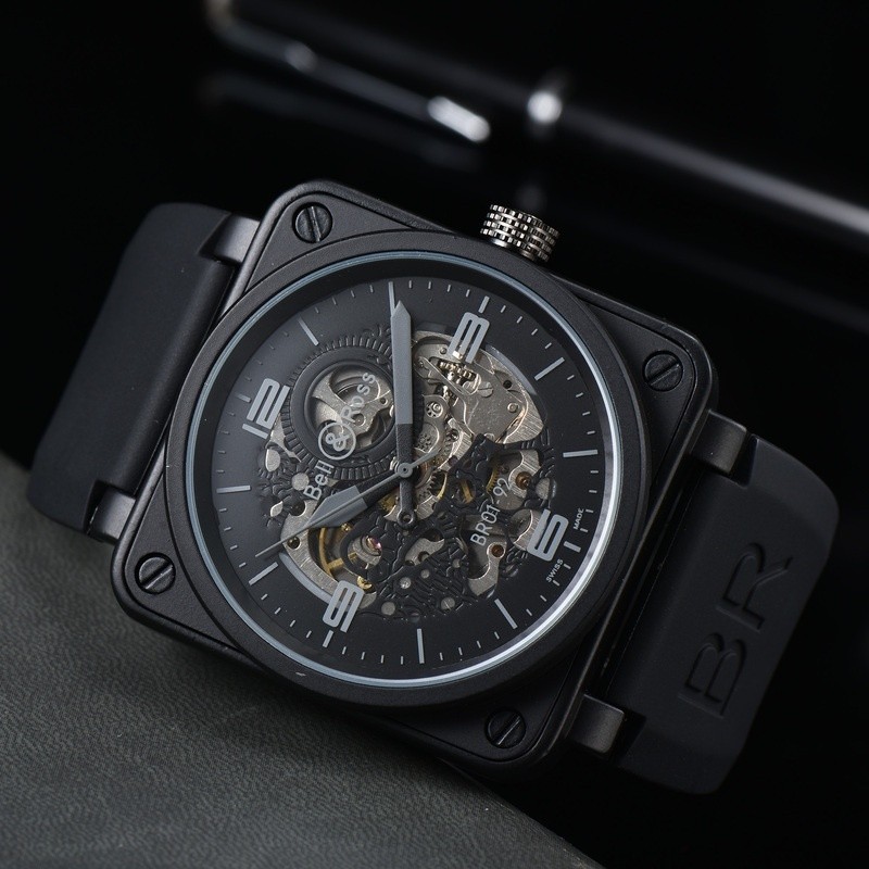 Fashion Sports Bell & Ross Square 3-Needle Automatic Mechanical Tape ...
