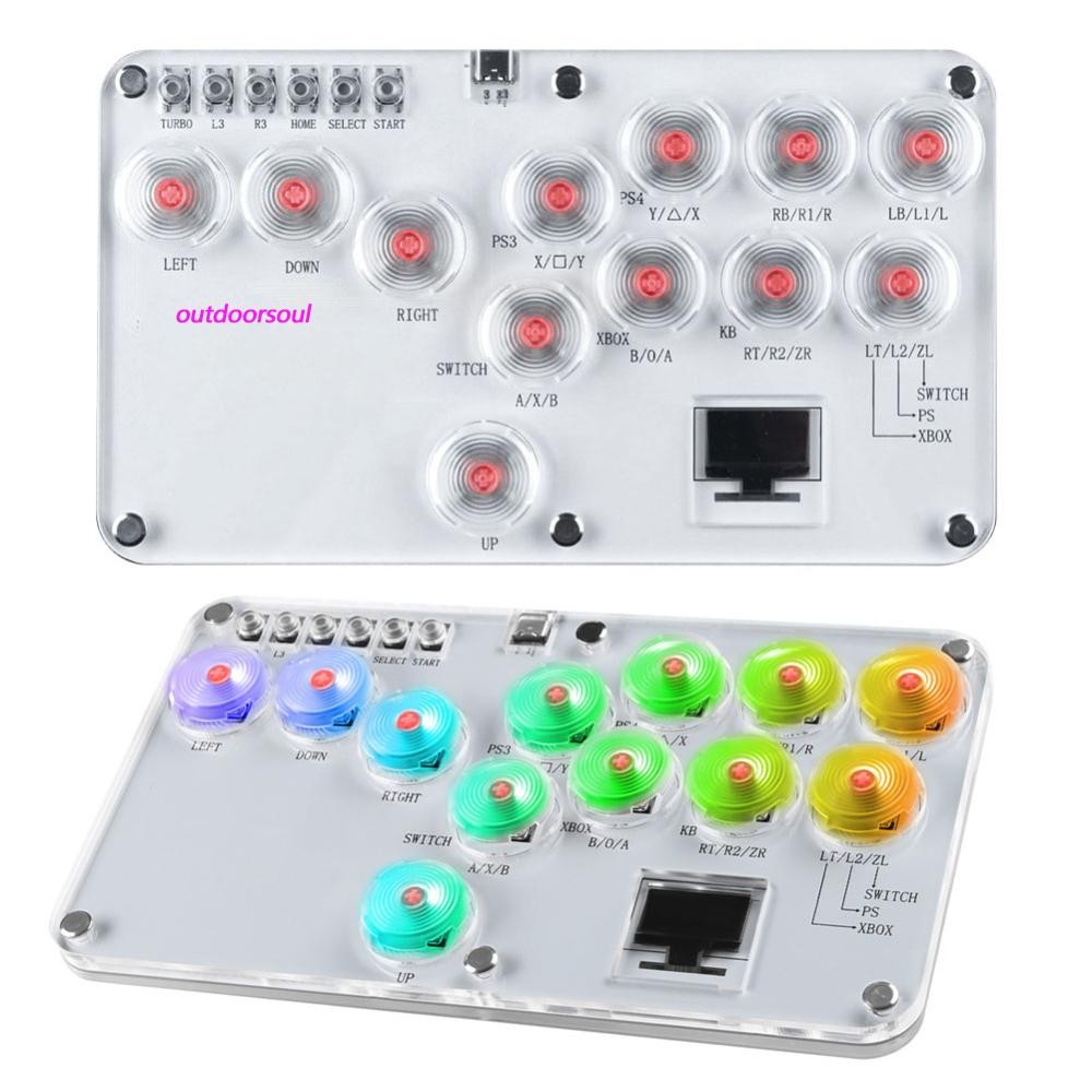 Keyboard Arcade Stick Controller Stickless Arcade Stick for PS4/PS3 ...