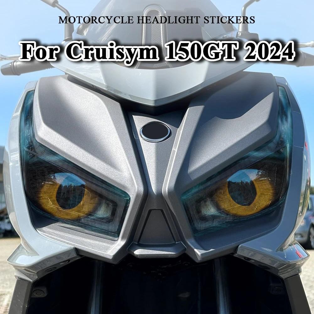 For SYM Cruisym 150GT 150 GT 2024 Waterproof Motorcycle Headlight Stickers Motorbike Head Light ...