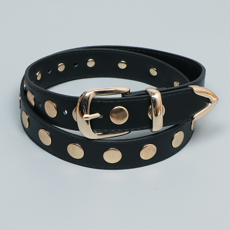 Rivet Belt Men's Trendy Punk Jeans Belt Men's and Women's Youth ...