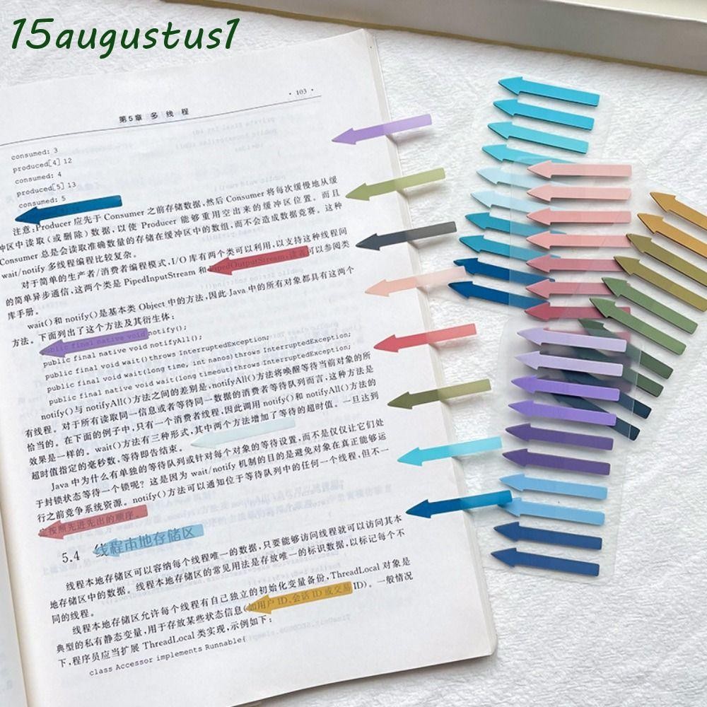 AUGUSTUS Fluorescent Index Tabs, Index Bookmark Self Adhesive Arrow ...