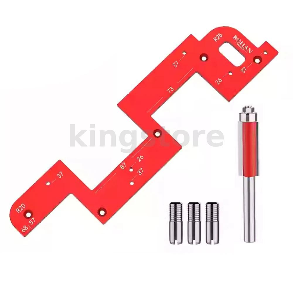 Invisible Embedded Handle Slotting Template Aluminum Alloy Precise Slot ...