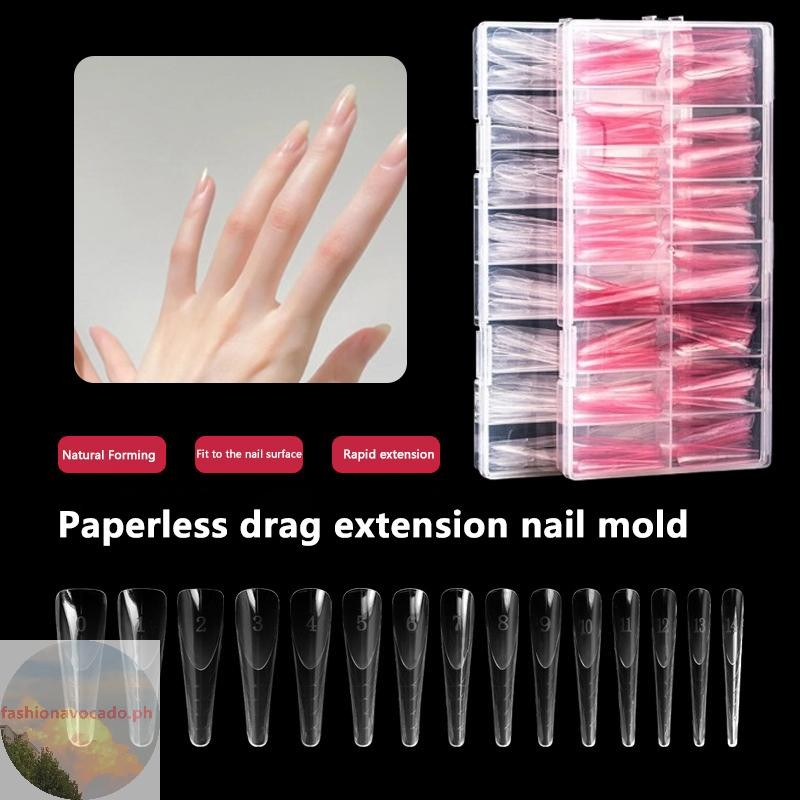 FHPH 150pcs French Dual Nail Form With Edges Inside Full Cover Quick ...