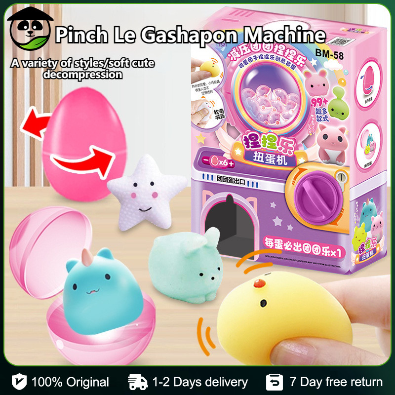 Kids Dinosaur Mini Gacha Machine Cartoon Pinch Le Doll Blind Box Ball ...