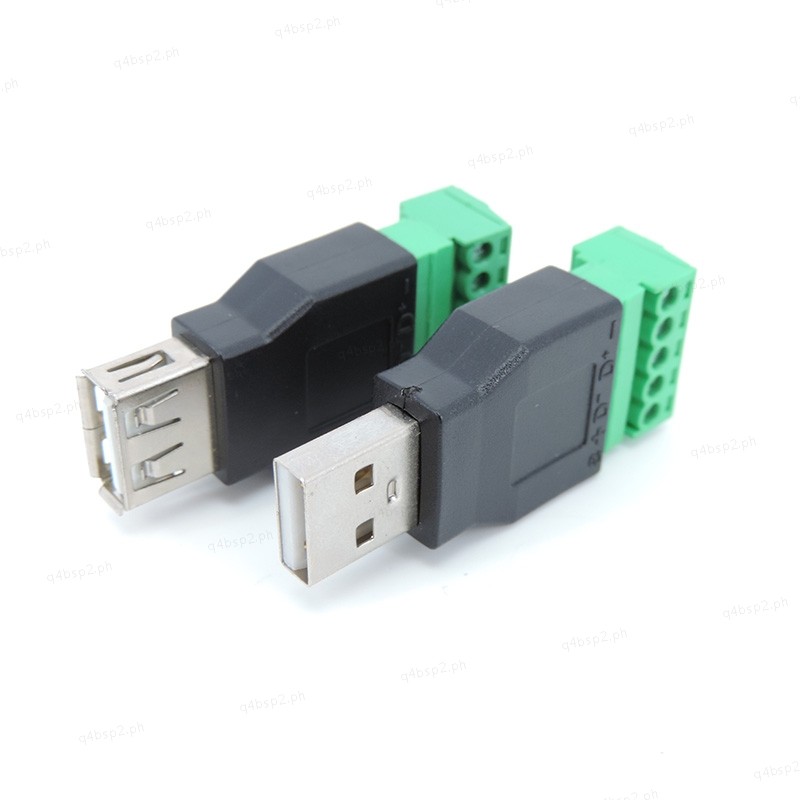 USB 2.0 Type A Male Female to 5 Pin 5pin Screw Connector to USB Jack ...