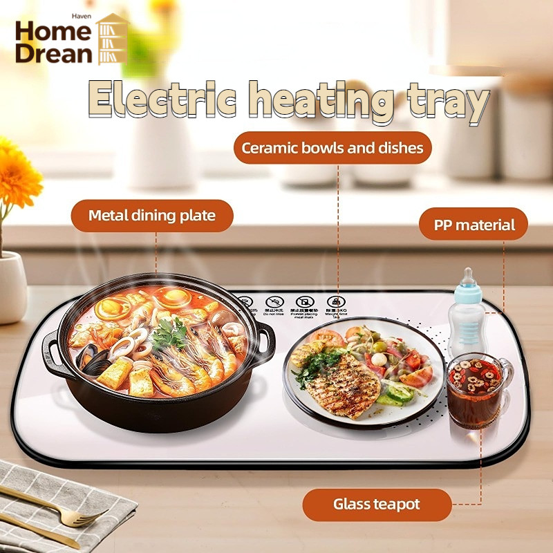 Adjustable Electric Food Warmer Fast Heating Tray for Home&Buffet ...