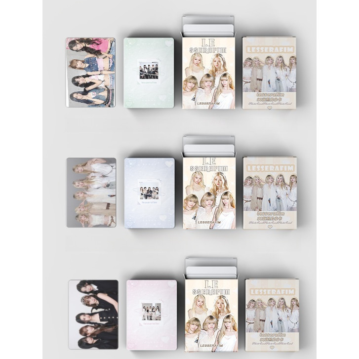 50-119pcs LE SSERAFIM Laser HOLOGRAPHIC LOMO Cards EASY Album Sakura CHAEWON YUNJIN KAZUHA ...