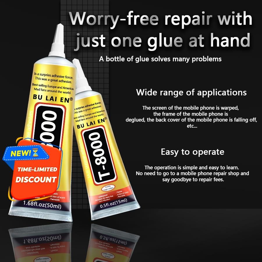 T8000 Multi-Purpose Glue | GAM Mobile Screen LCD Back Cover DIY Black ...