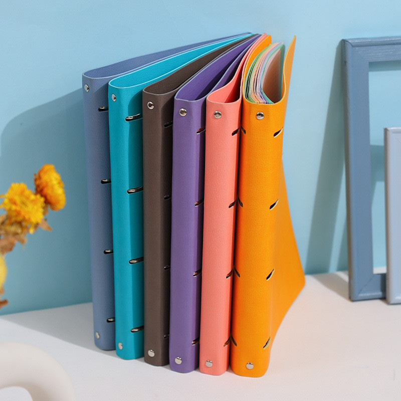 Refillable 4 Ring Notebook Binder, Binder Notebook, Classical ...