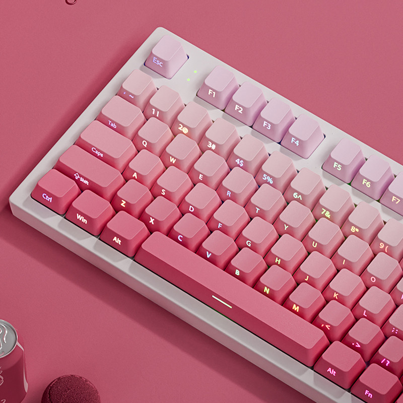 135 Keys Strawberry Side-lit PBT Keycaps Double Shot Shine Through ...