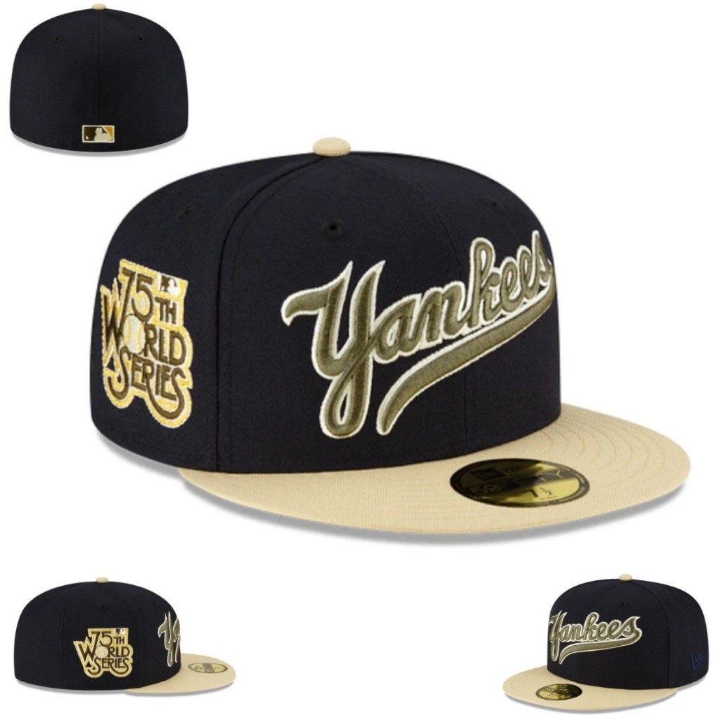 High Quality MLB New York Yankees Fitted Hat 59FIFTY Cap Full Close Fit ...