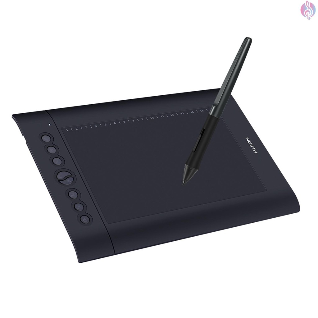 Huion H610 Pro V2 10x6.25 Inch Professional Graphics Drawing Tablet ...