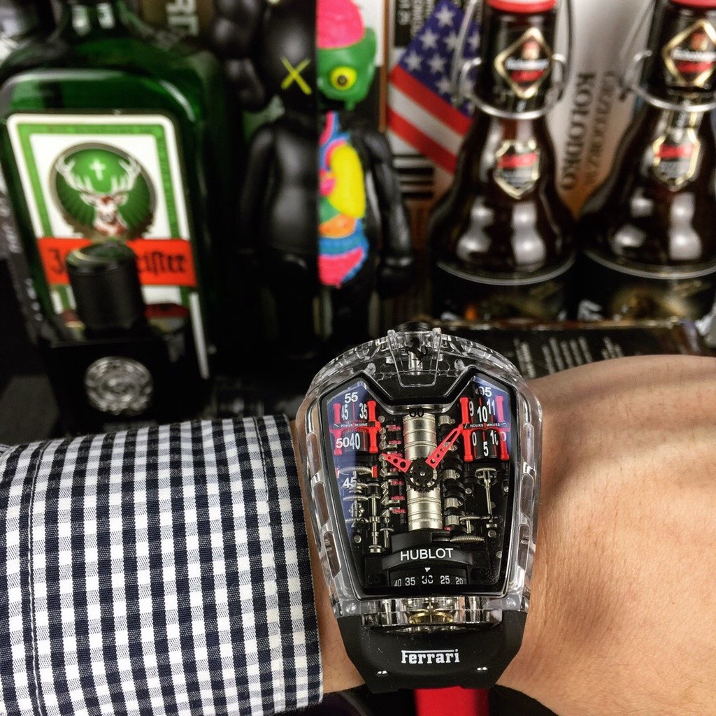 Hublot_ Ferrari engine with Swiss automatic movement sapphire mirror ...