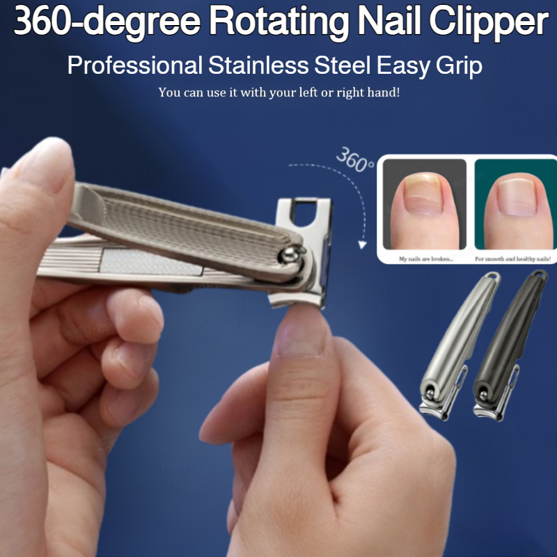 360-degree Rotating Nail Clipper/Multiangle Large Opening Professional ...