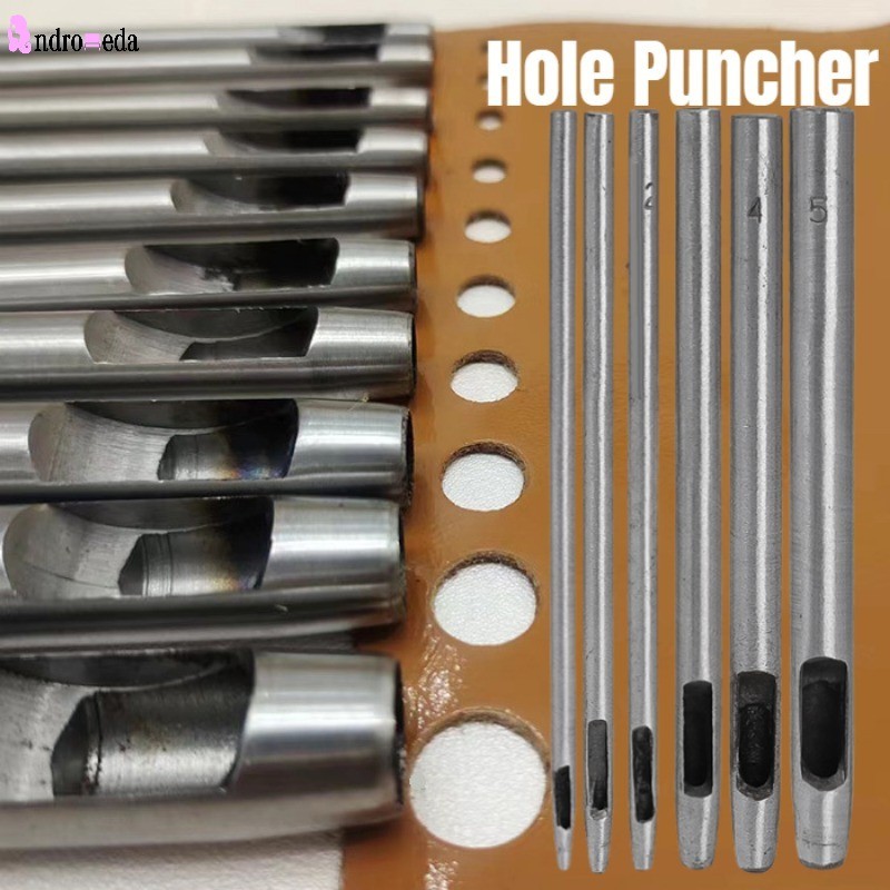 DIY Belt Shoulder Strap Round Hole Punching Set Multi-size Carbon Steel ...