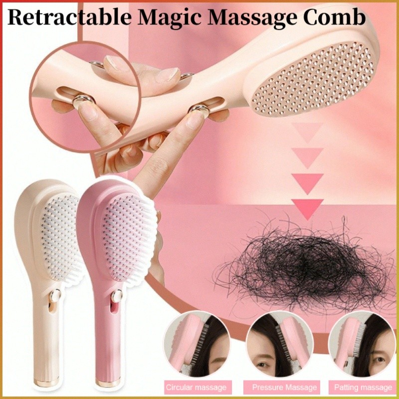 Massaging Comb Scalp Massage Comb Comfort Experience Comb Retractable ...