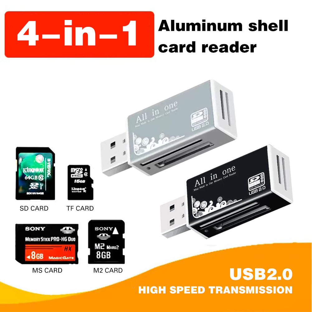 Four in one USB card reader adapter Mini USB 2.0 high speed suitable ...