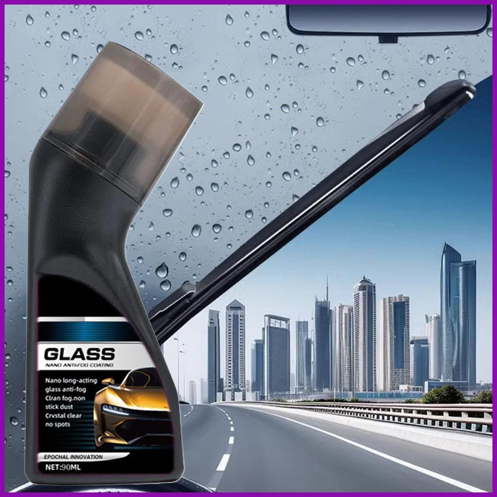 Glass Coating for Windshield 90ml Car Glass Anti-Fog Rainproof Agent ...
