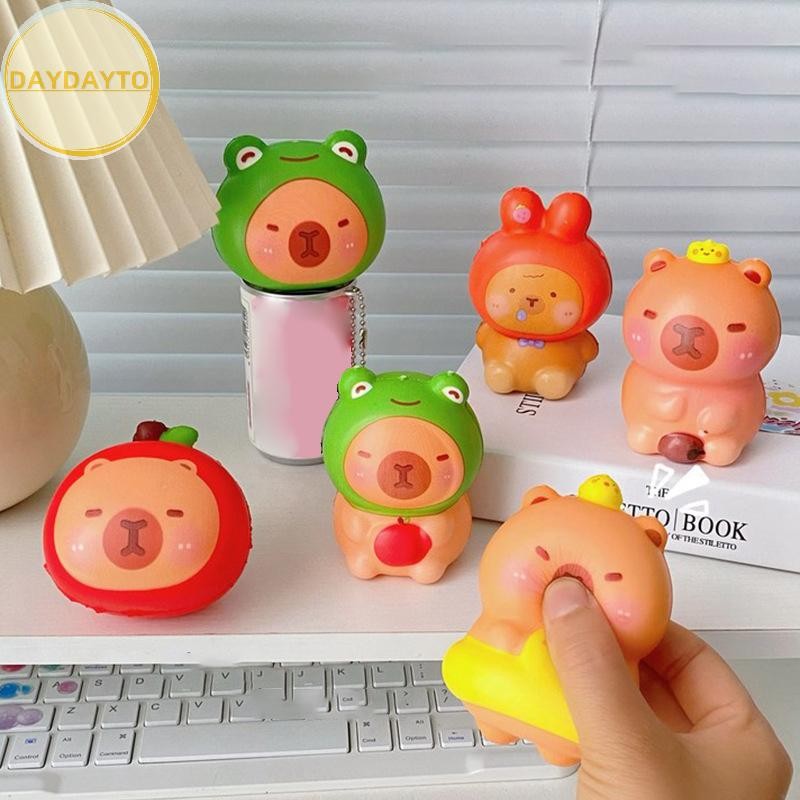 DayDayTo Cute Cartoon Capybara Mochi Pinching Toy Squishy Toy Slow ...