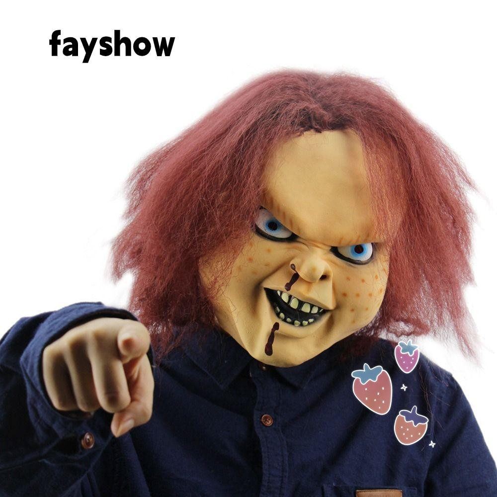 FAYSHOW2 Prank Helmet Prop, Latex Unisex Halloween Horror Party Cosplay ...