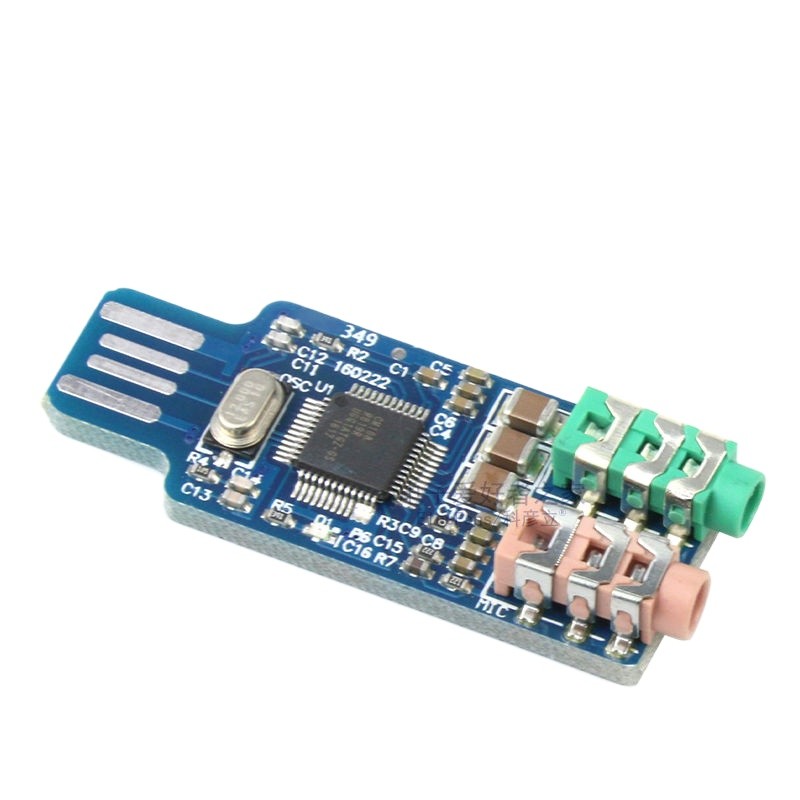 COD☆Driver-free USB sound card module laptop external CM108 chip audio ...