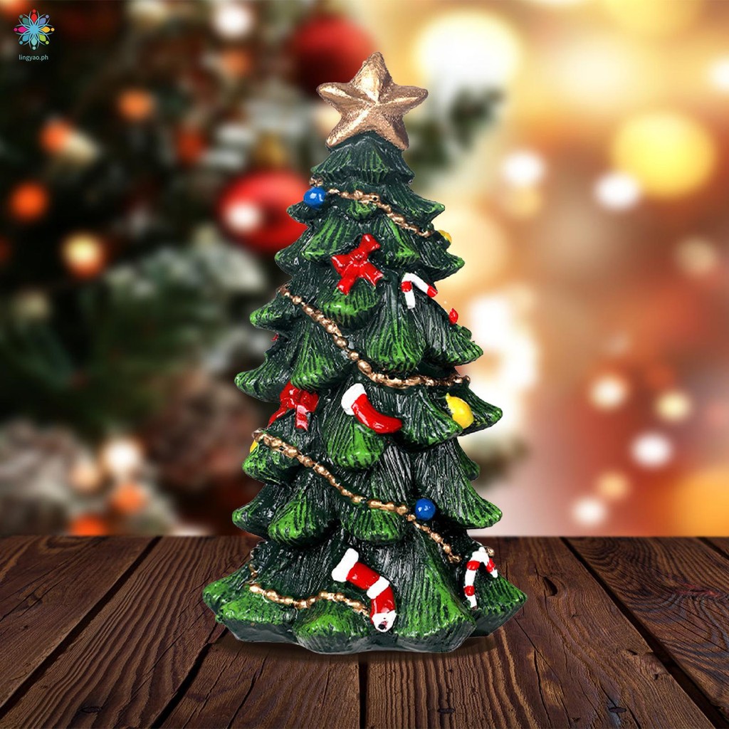 Tabletop Mini Christmas Tree Glittering Sequin Artificial Spruce Tree ...