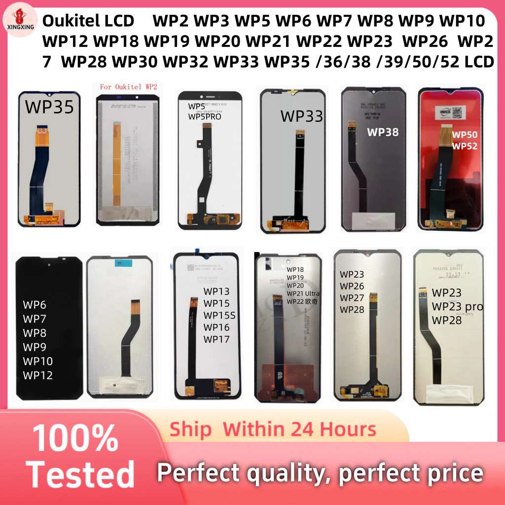 Original Oukitel LCD WP2 WP3 WP5 WP6 WP7 WP8 WP9 WP10 WP12 WP18 WP19 WP20 WP21 WP22 WP23 WP26 ...