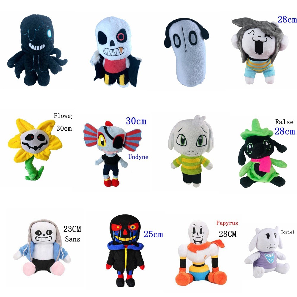 22-28cm Game UNDERTALE Papyrus Plush Toys Frisk Asriel Napstablook ...