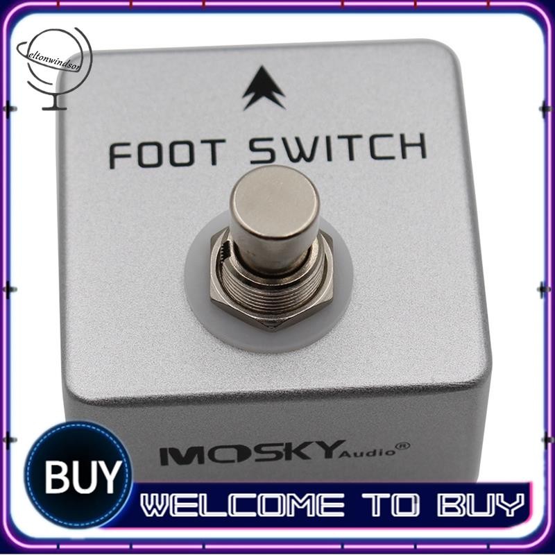 MOSKY Foot Switch Lockable Effect Pedal Tap Tempo Switch Pedal Guitar ...