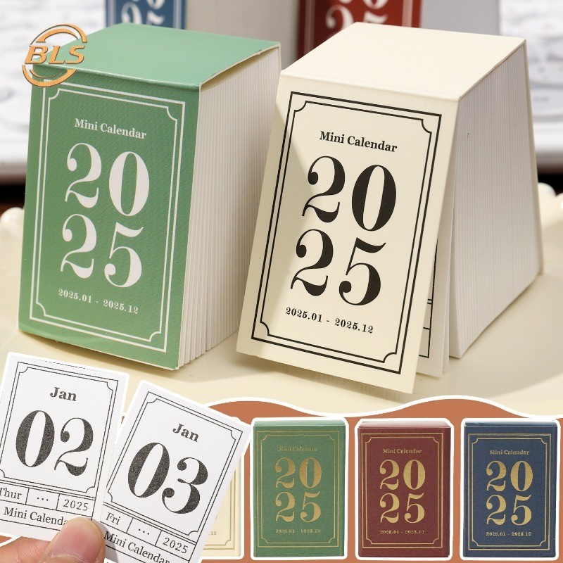 2025 Mini Calendar Book - 365 Sheets Tearable Daily Calendars - DIY ...