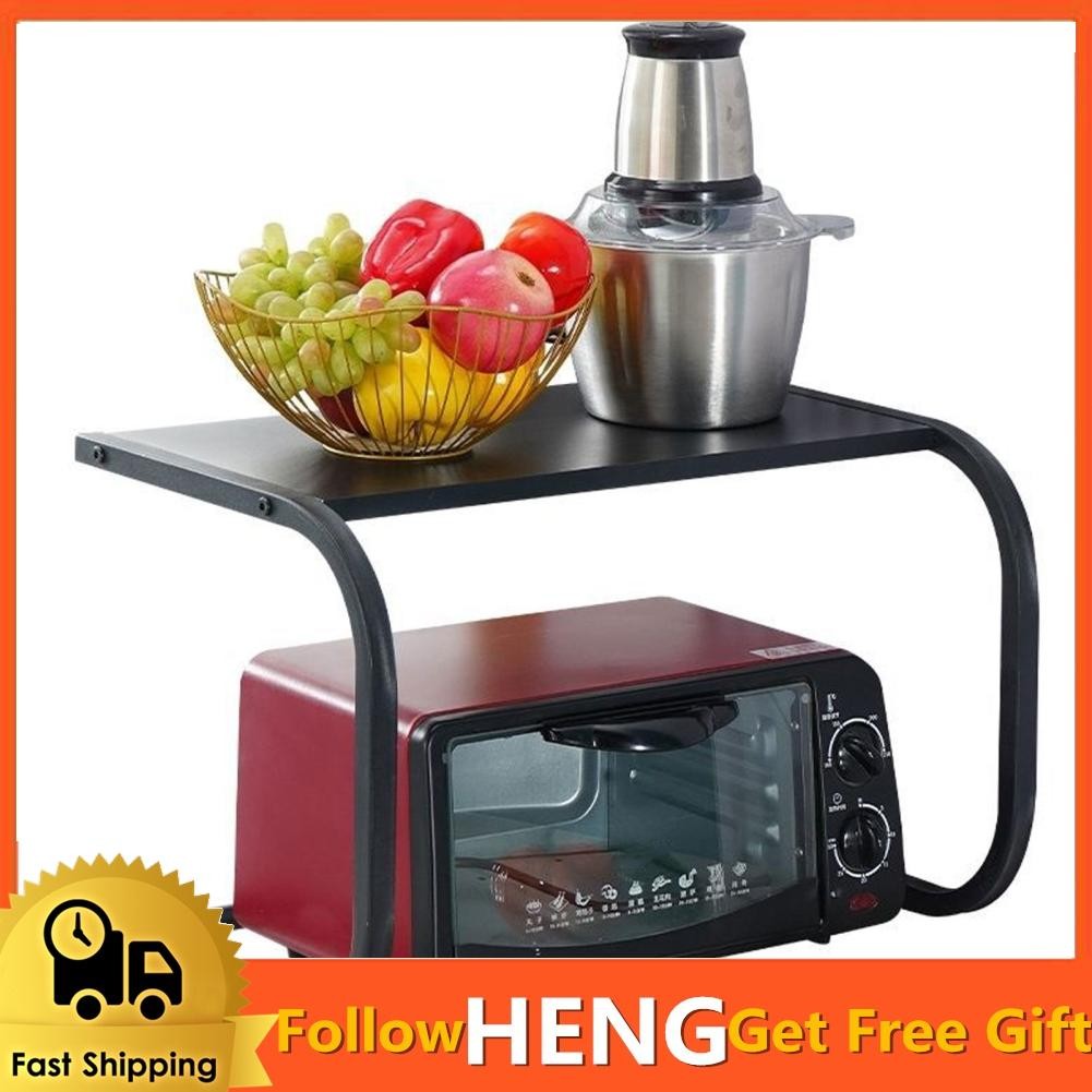 Hengyus Countertop Microwave Oven Rack L Shaped Space Riser Heavy Duty ...