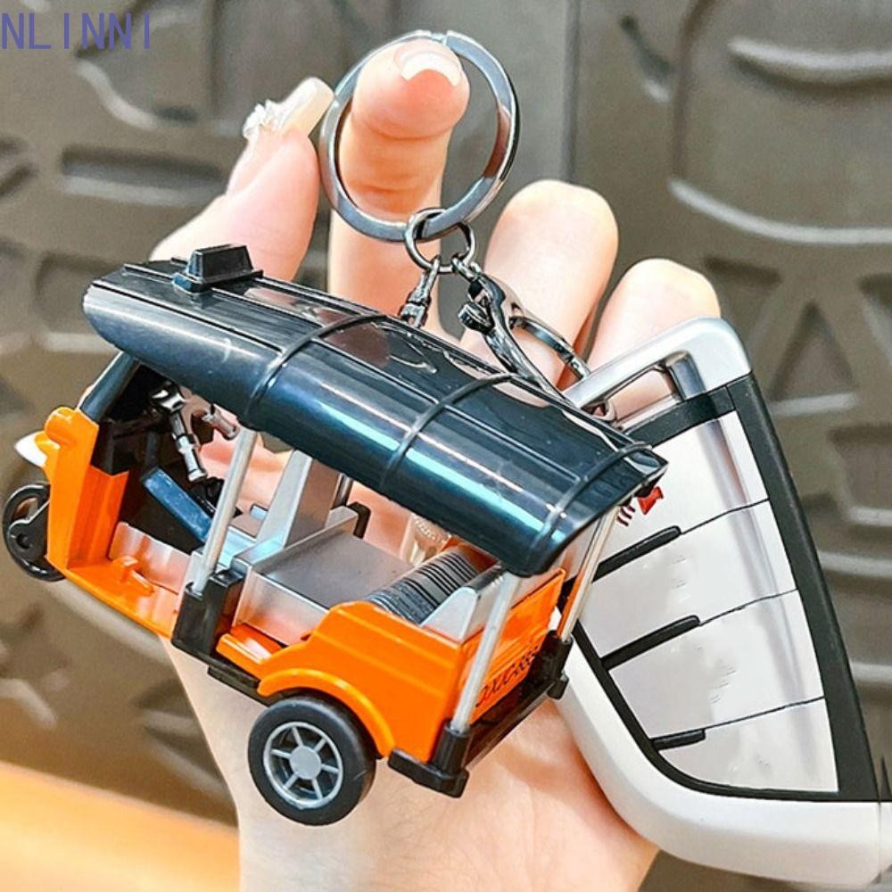 NLINNI Tricycle Model Keychain, Anti-lost Charms Tricycle Toy Pendant ...